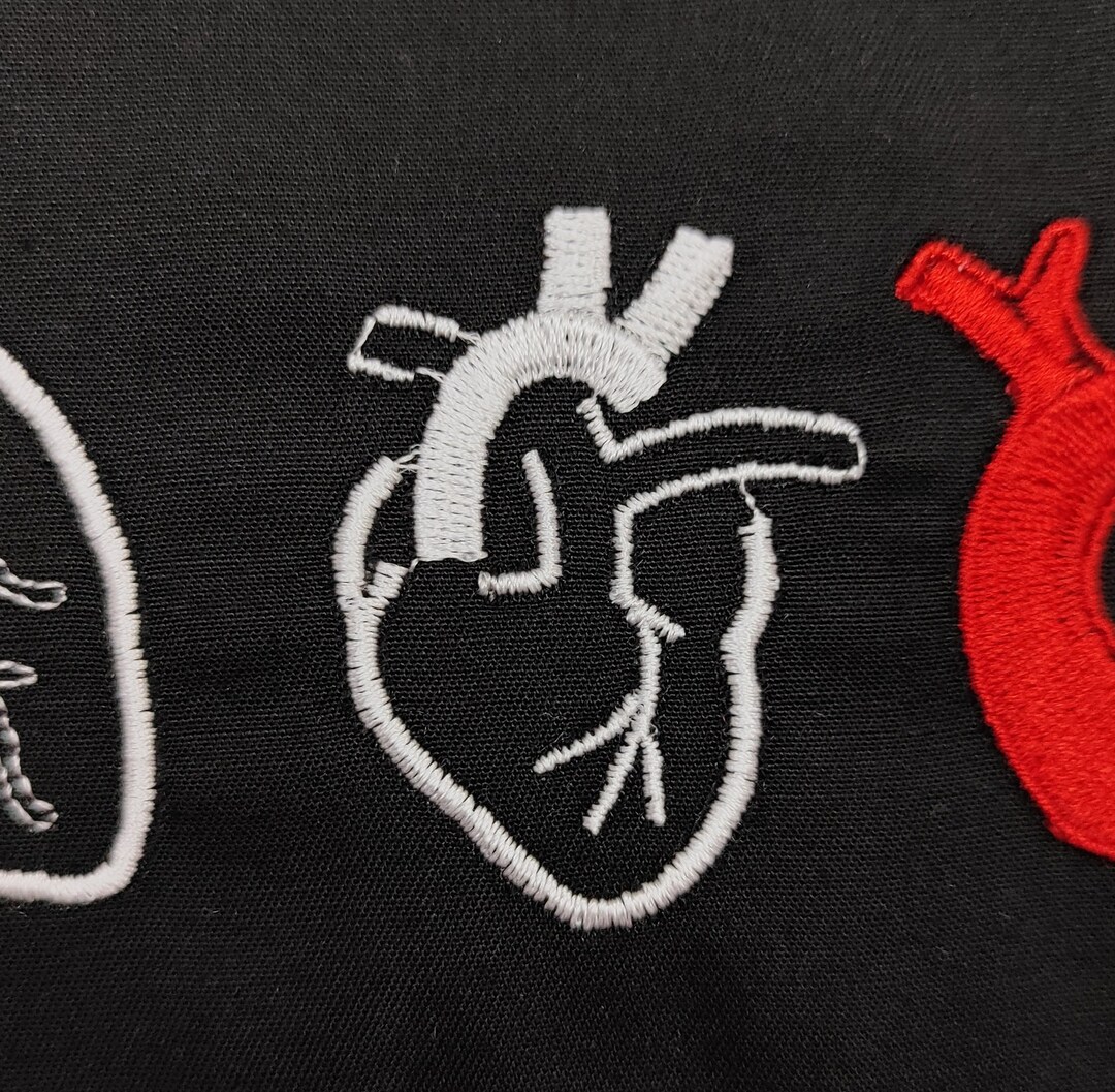 Human Anatomic HEART Embroidery Design, Pattern for Embroidery Machine ...