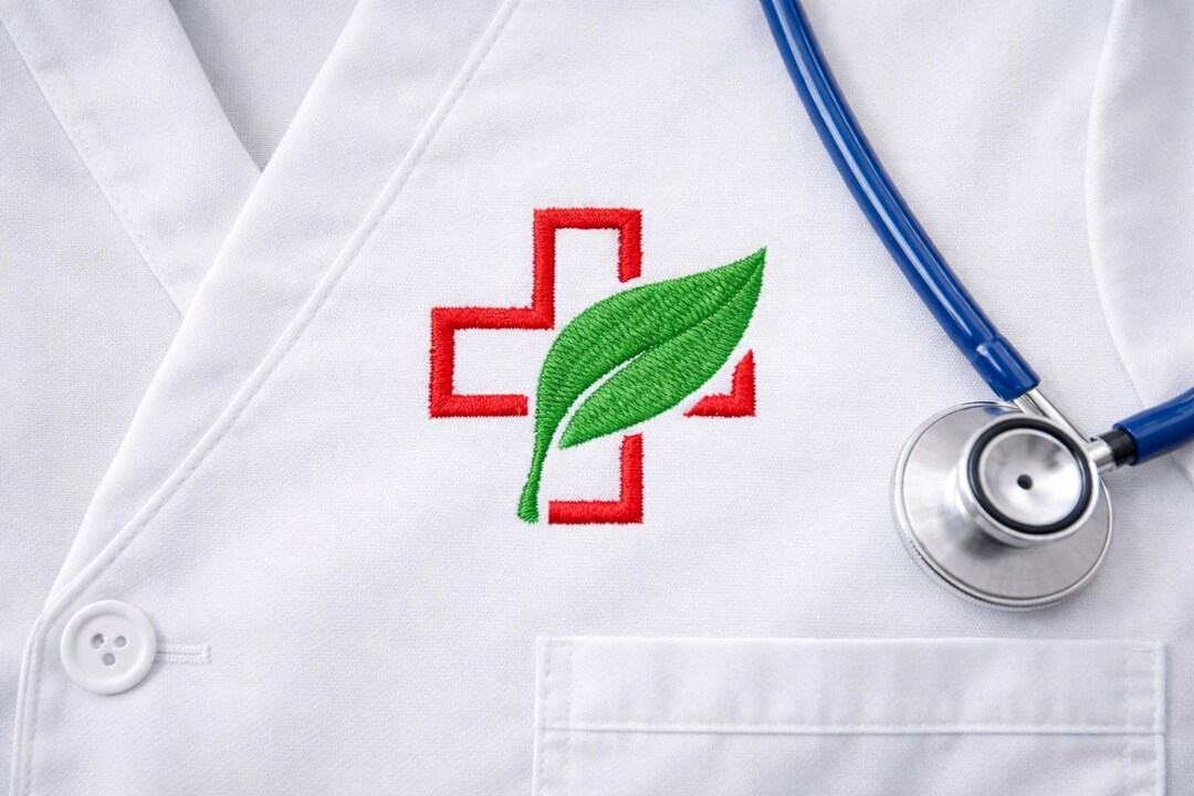 Alternative Medicine Embroidery Design | Holistic Herbal Medical Cross ...