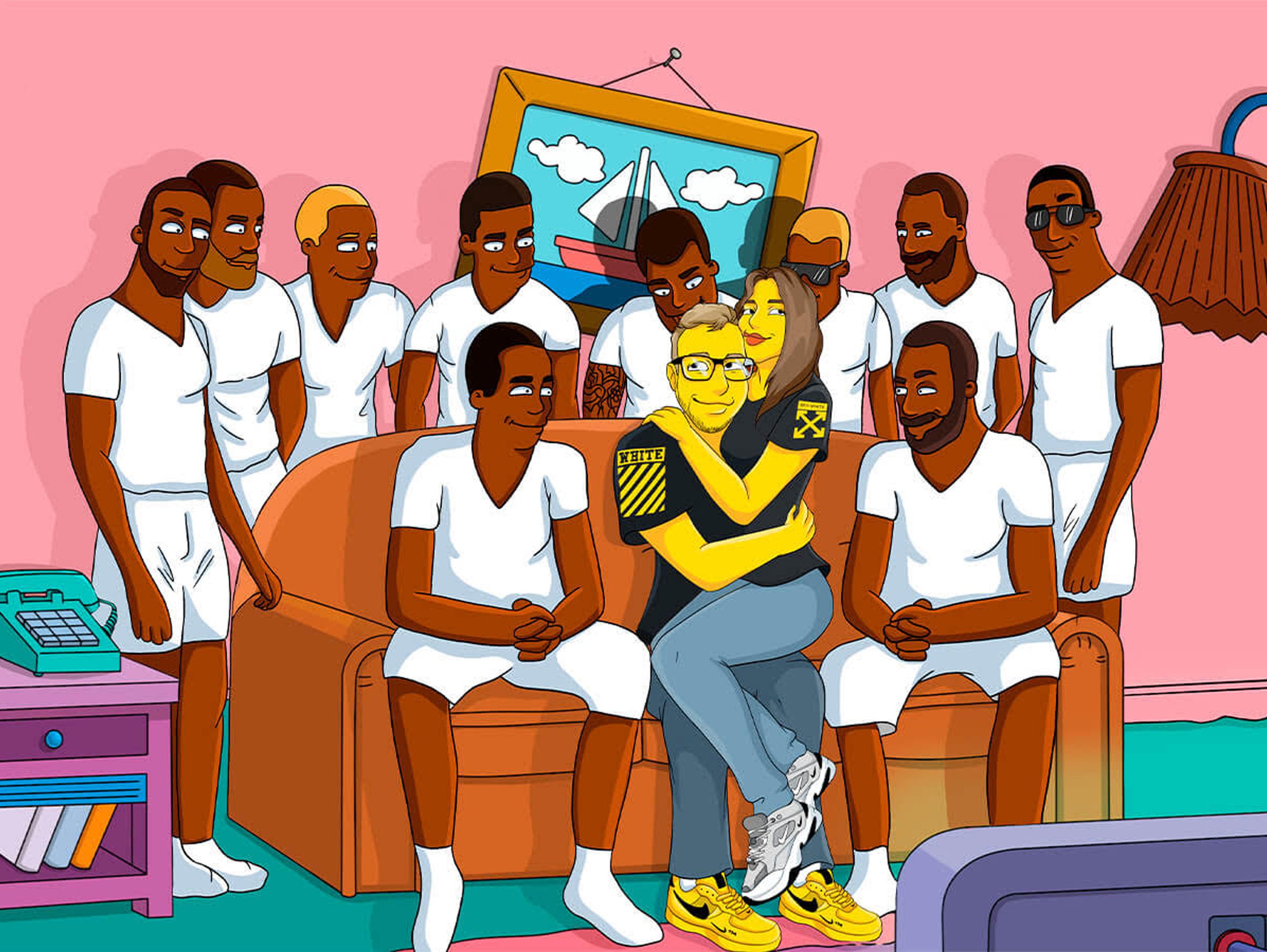 Custom Simpson Family Portrait, Custom Simpson Couple Portrait,custom ...