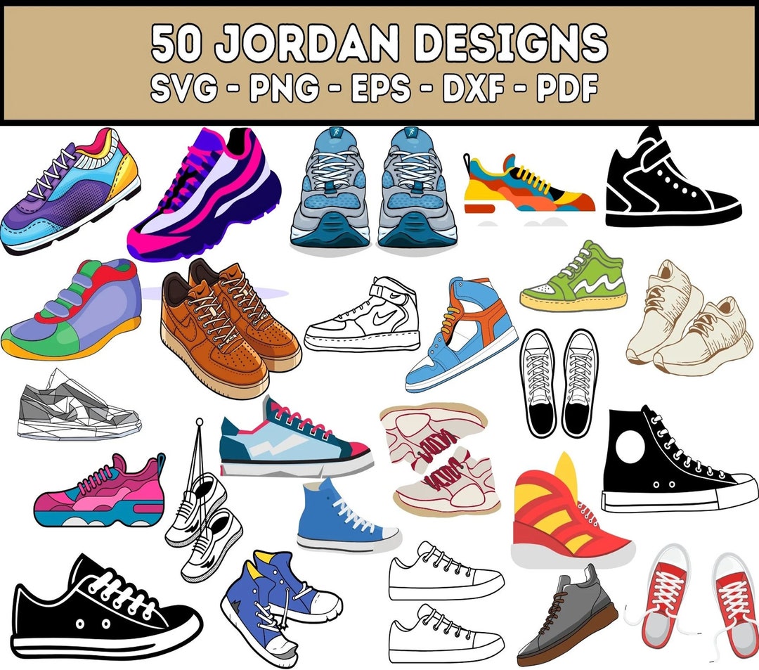 50 Sneaker Svg Bundle, Sneakers Svg, Running Shoes, Sneaker Clipart ...