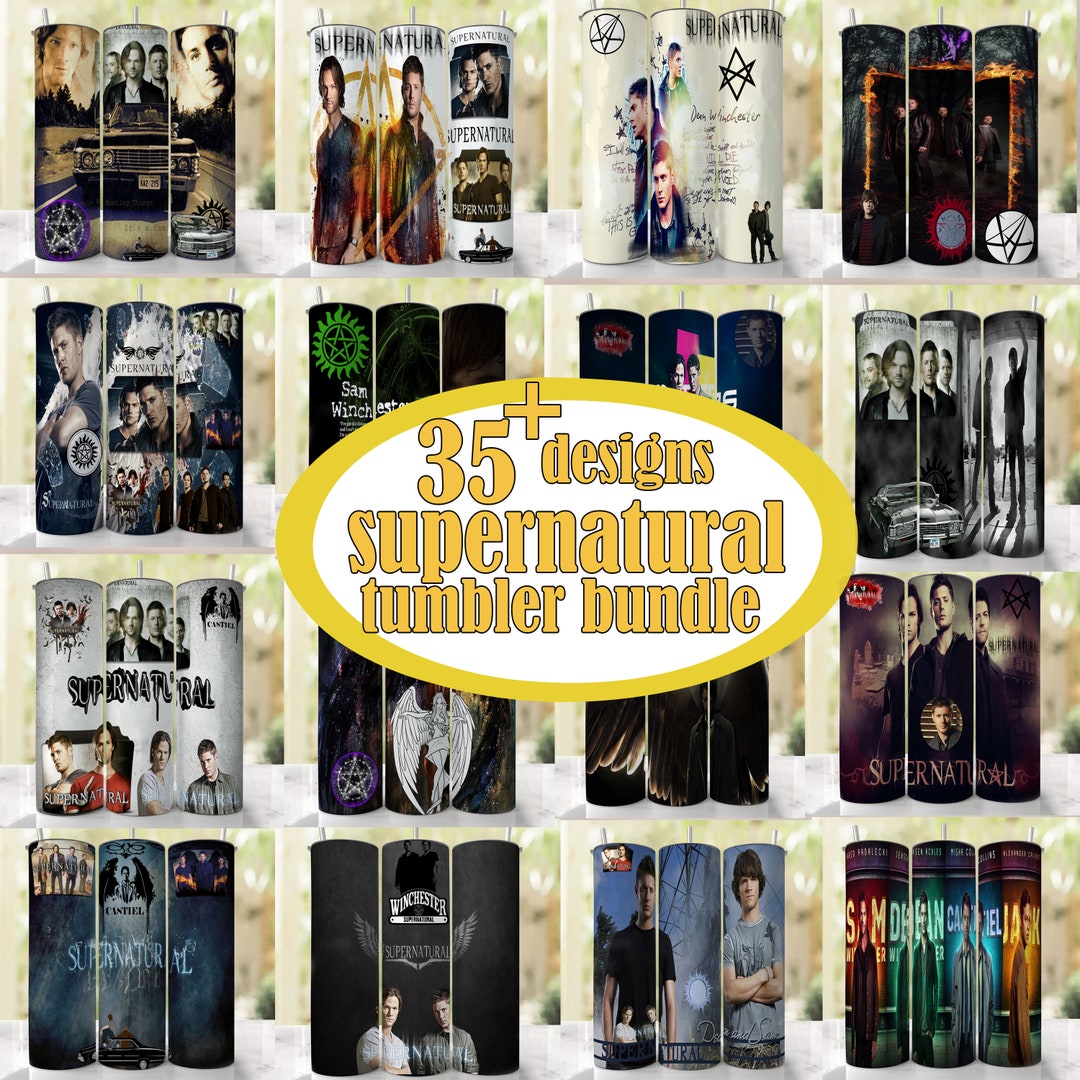 Supernatural TV Show, Dean Winchester, 20oz & 30oz Skinny Tumbler ...