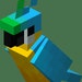 Cyan Parrot Inspired by Minecraft - Etsy