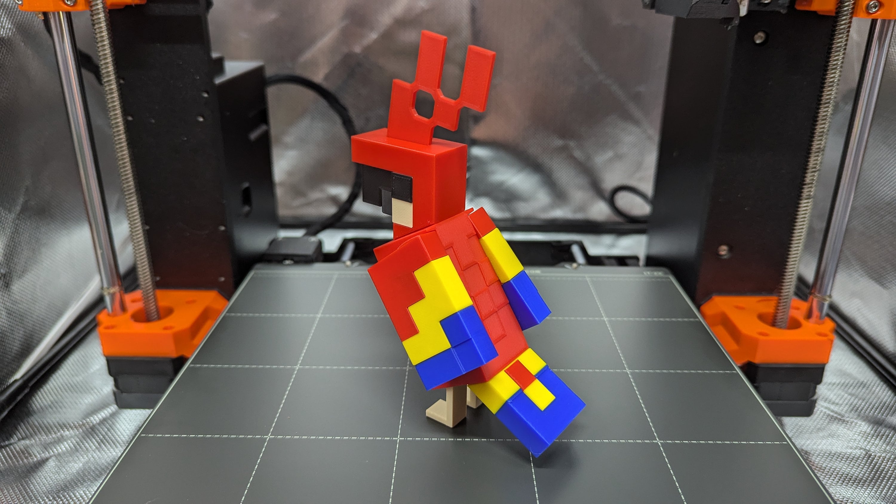 Red Parrot Inspired by Minecraft - Etsy