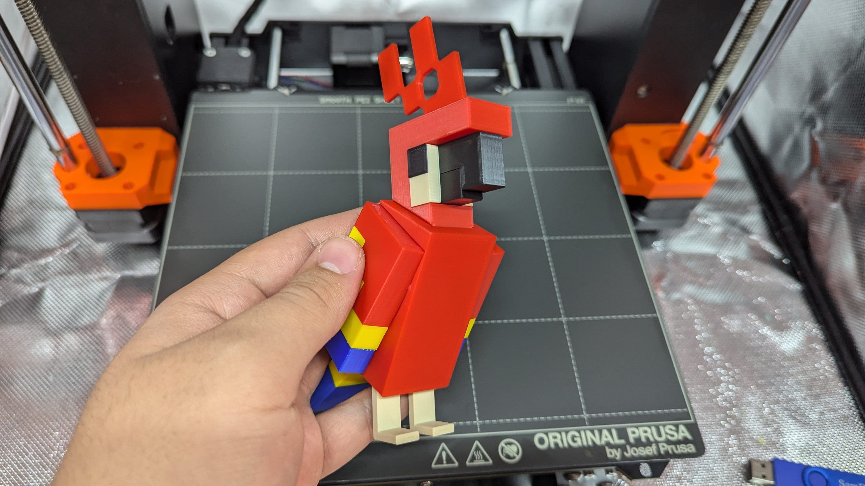 Red Parrot Inspired by Minecraft - Etsy