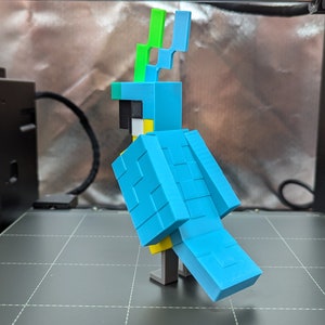 Cyan Parrot Inspired by Minecraft - Etsy