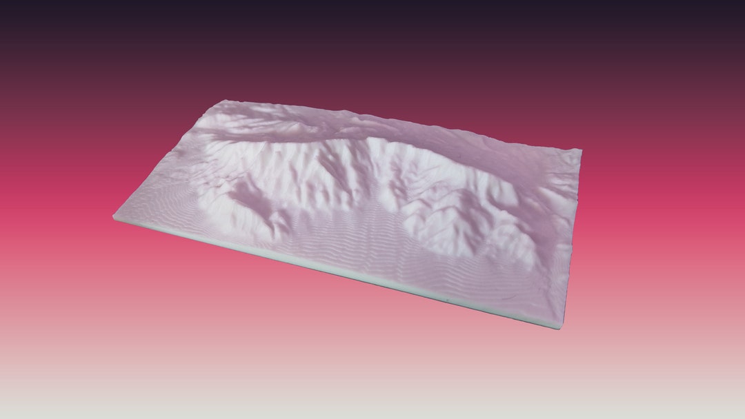 Topographical Map for Sandia Mountains-abq, NM || 3D Printed - by ...