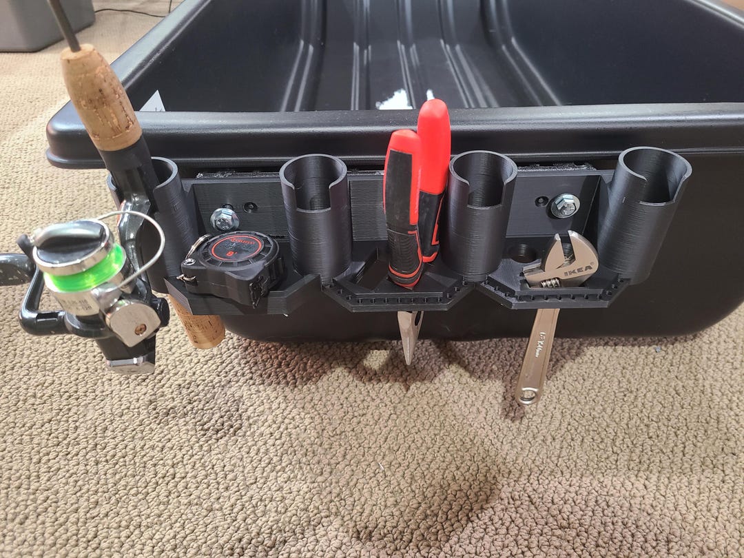 4 Rod Holder for Ice Fishing - Sled/wall Mount for Transporting/storing ...