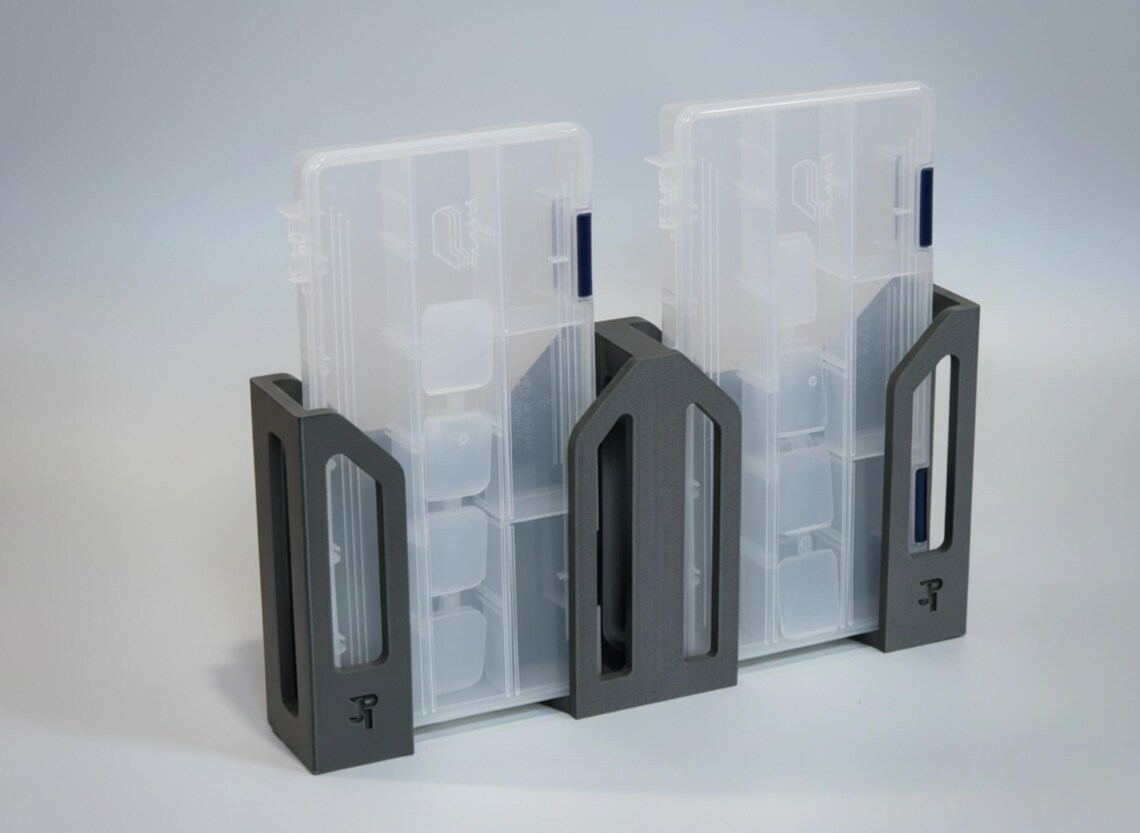 Plano 3500 Dual Tray Holder: Carbon Grey Fishing Gear Storage - Etsy