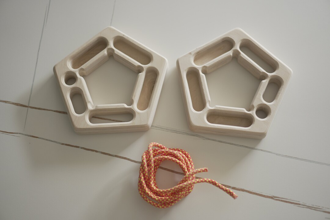 The Original Climbing Hang Holds in Wood for Rock Climbing, Ideal for ...