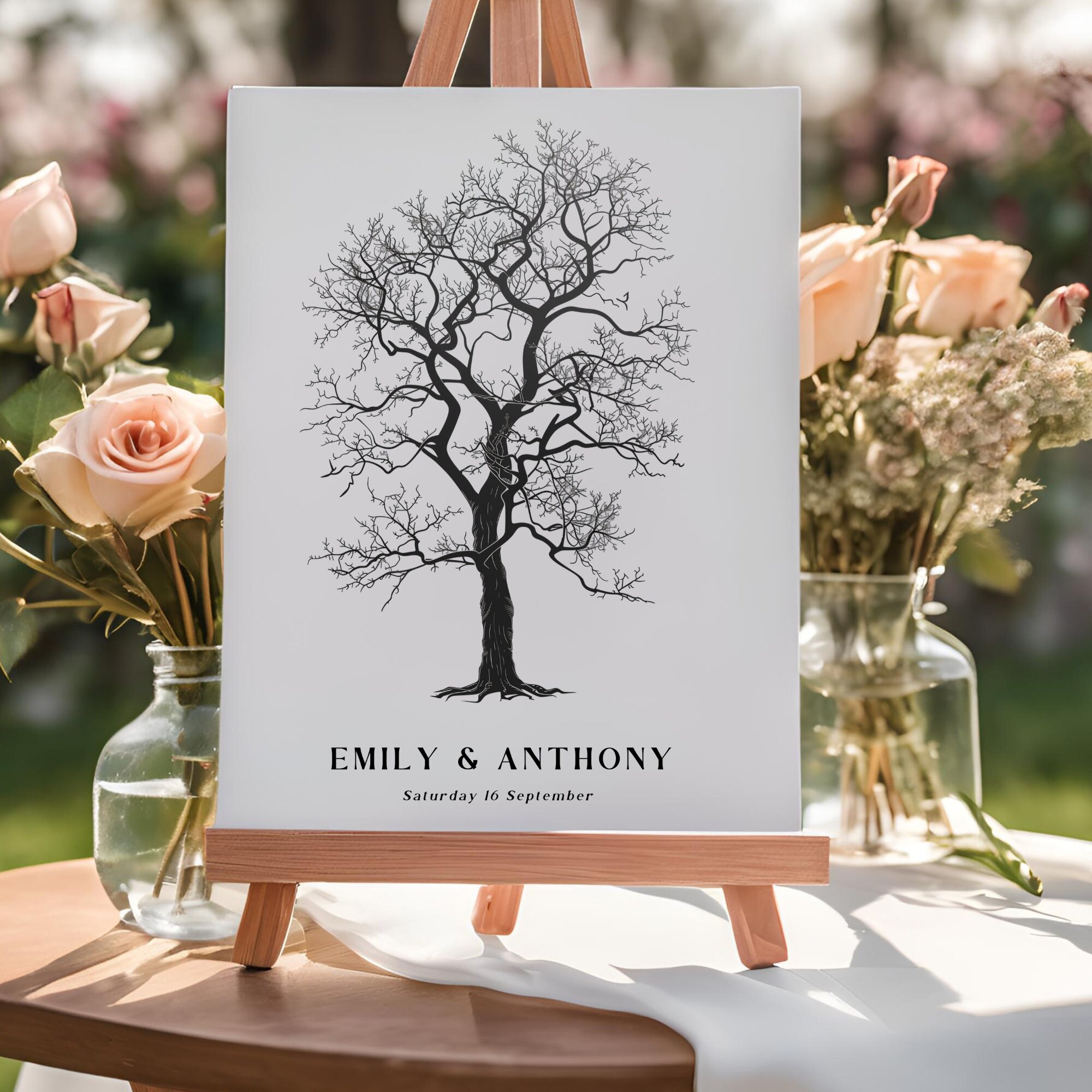 SIGN Our THUMB PRINT Guestbook Template, Wedding Signing Book ...