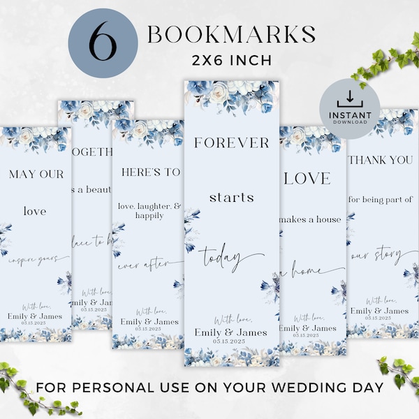 Wedding Bookmark - Etsy