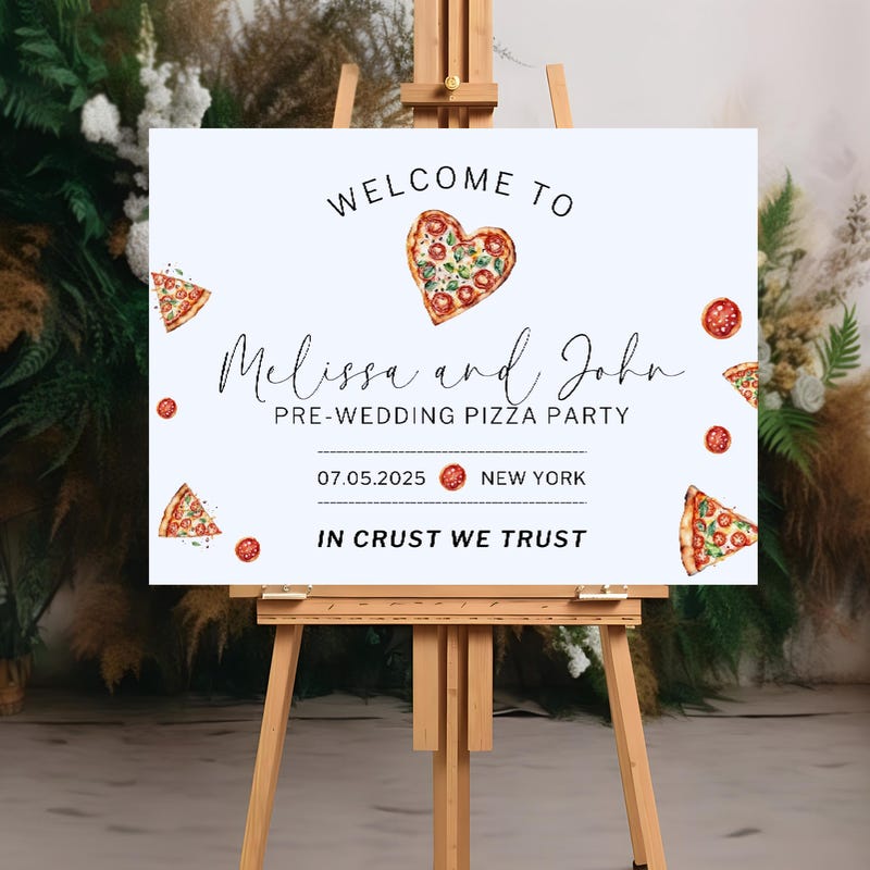 Pizza Wedding Sign - Etsy