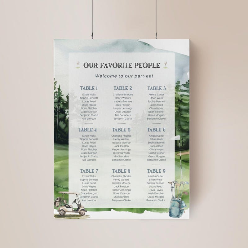 Wedding Seating Chart - Etsy