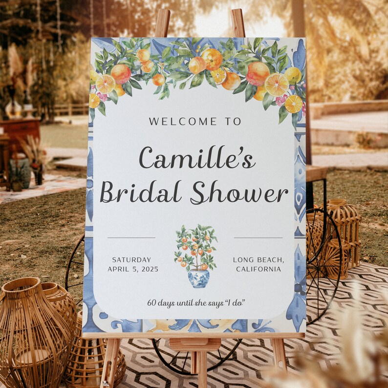 THAT'S AMORE ITALIAN Bridal Shower Welcome Sign, Reception Signage With ...