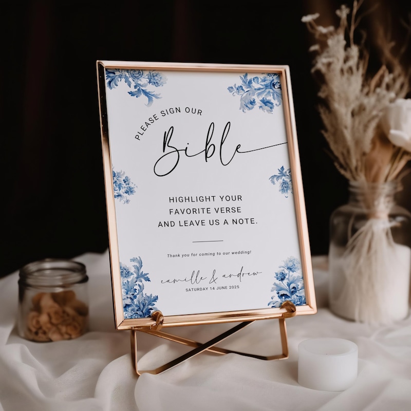 Wedding Bible Guest Book - Etsy