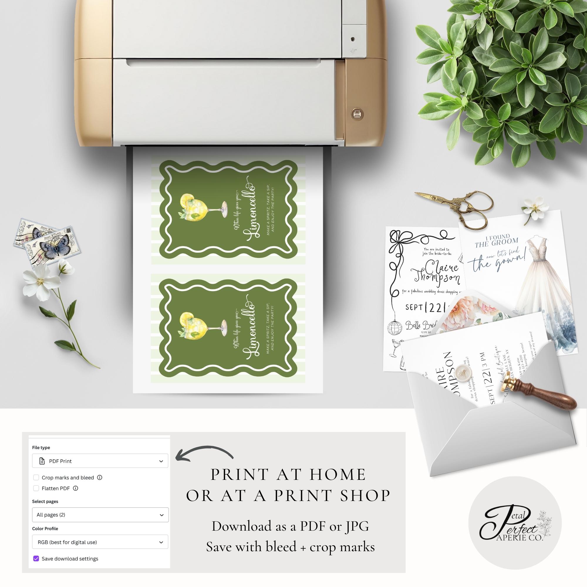 Limoncello Spritz Bar Poster Sign | Watercolor Lemon Cocktail Card ...