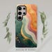 Boho Earth Tones Phone Case | Abstract Gold Speckled Swirls - Etsy