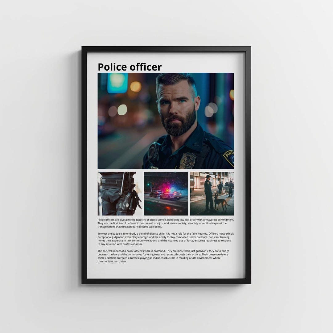 Police Print, Police Poster, Police Wall Art, Police Gift, Police ...