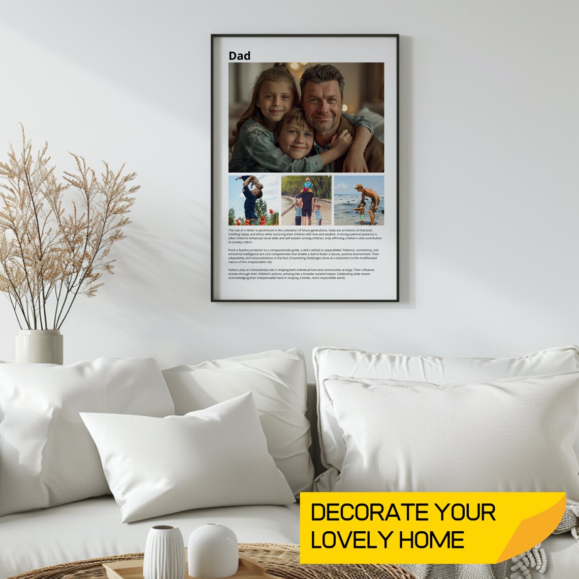 Dad Print, Dad Poster, Father Wall Art, Father Decor, Father Gift ...