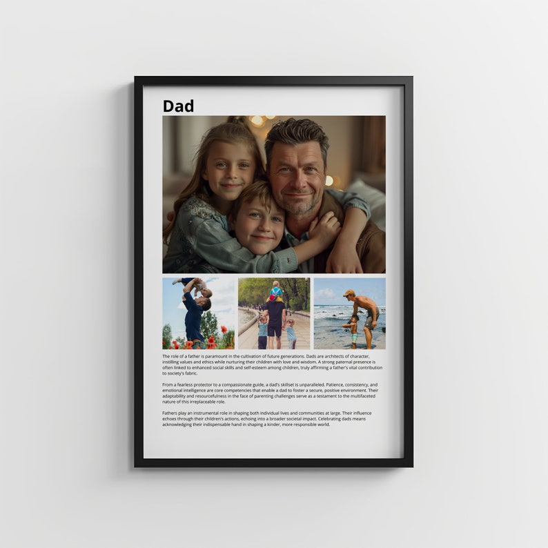 Dad Print, Dad Poster, Father Wall Art, Father Decor, Father Gift ...