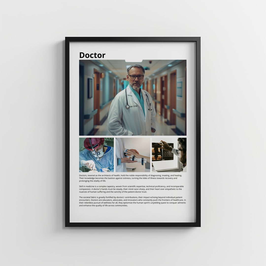 Doctor Print, Doctor Poster, Doctor Wall Art, Doctor Gift, Doctor ...