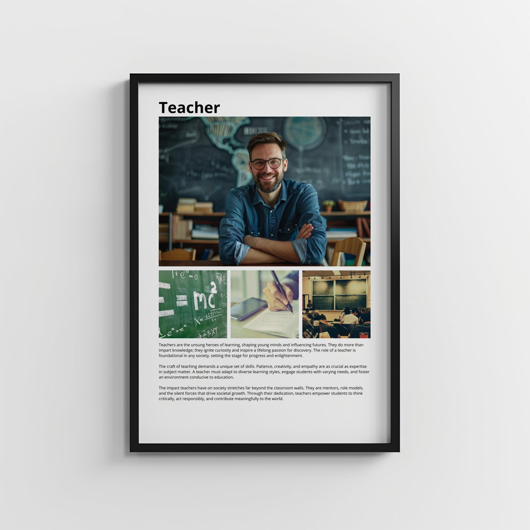Teacher Print, Teacher Poster, Teacher Wall Art, Teacher Gift, Teacher ...