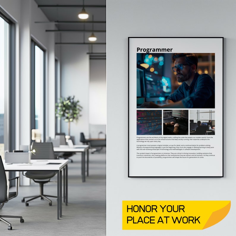 Programmer Print, Programmer Poster, Programmer Wall Art, Programmer Gift, Programmer Career ...