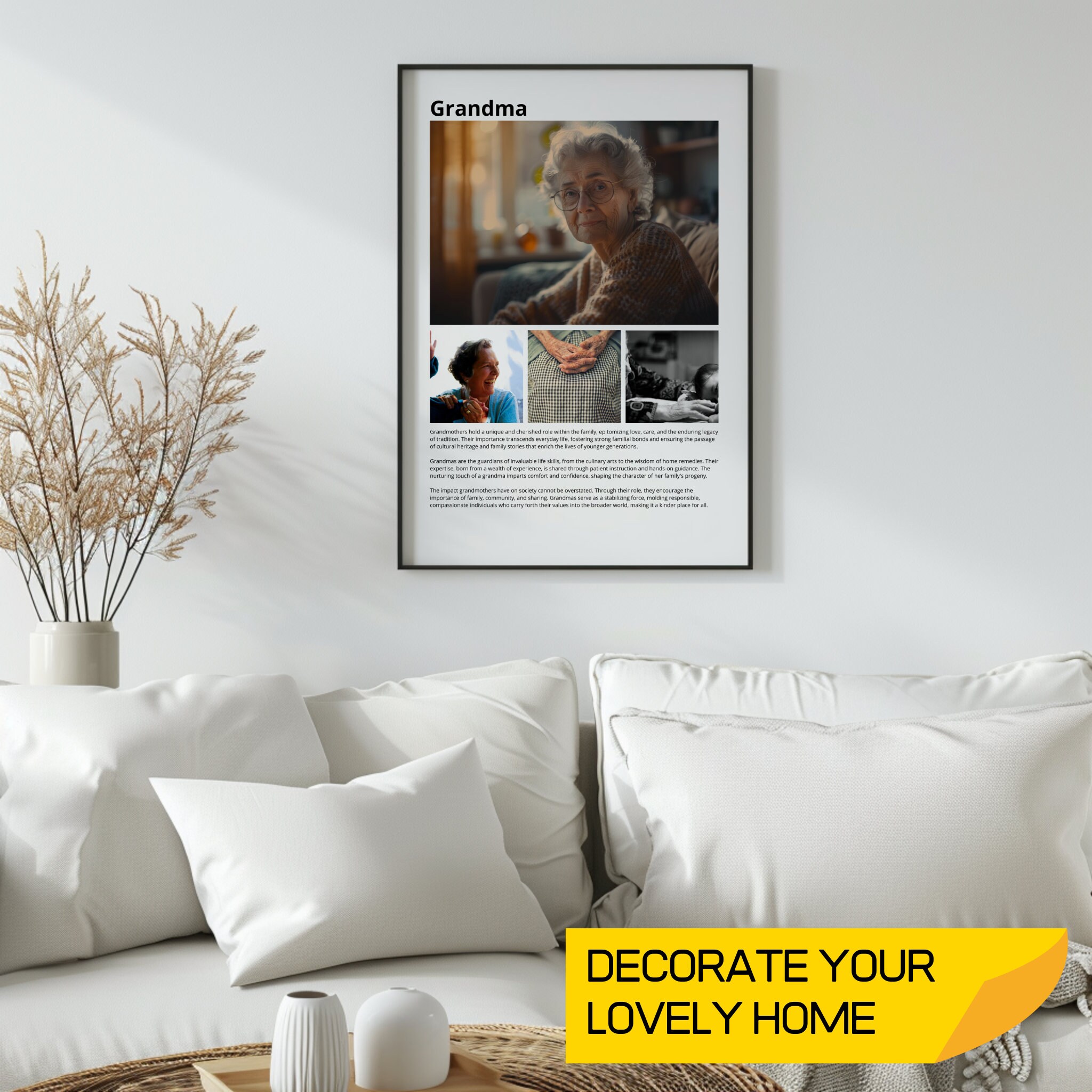 Grandma Print, Grandma Poster, Grandmother Art, Grandmother Decor ...