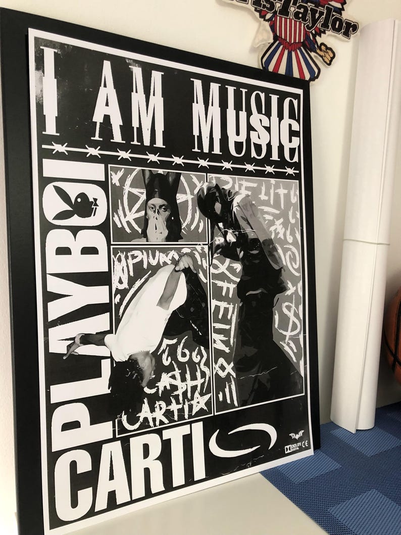 Playboi Carti "i AM Music" Digital Poster – Opium Label Aesthetic Wall ...