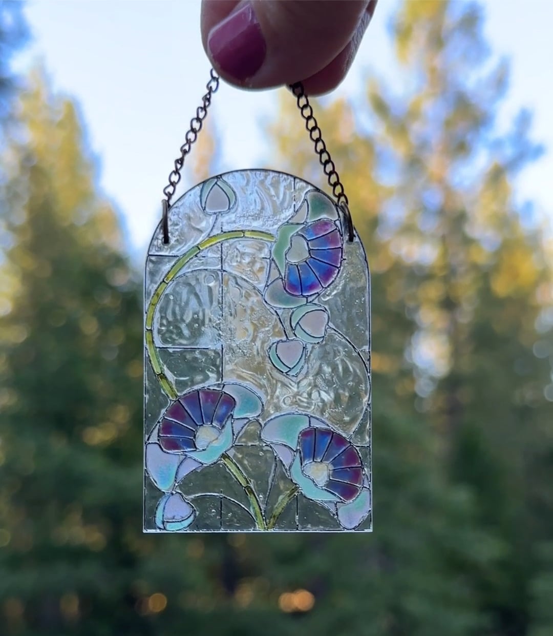 Miniature Stained Glass Look Acrylic Suncatcher Window - Etsy