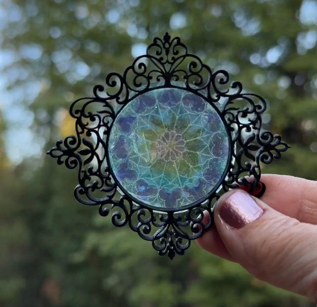 Miniature Stained Glass Look Acrylic Suncatcher Window - Etsy