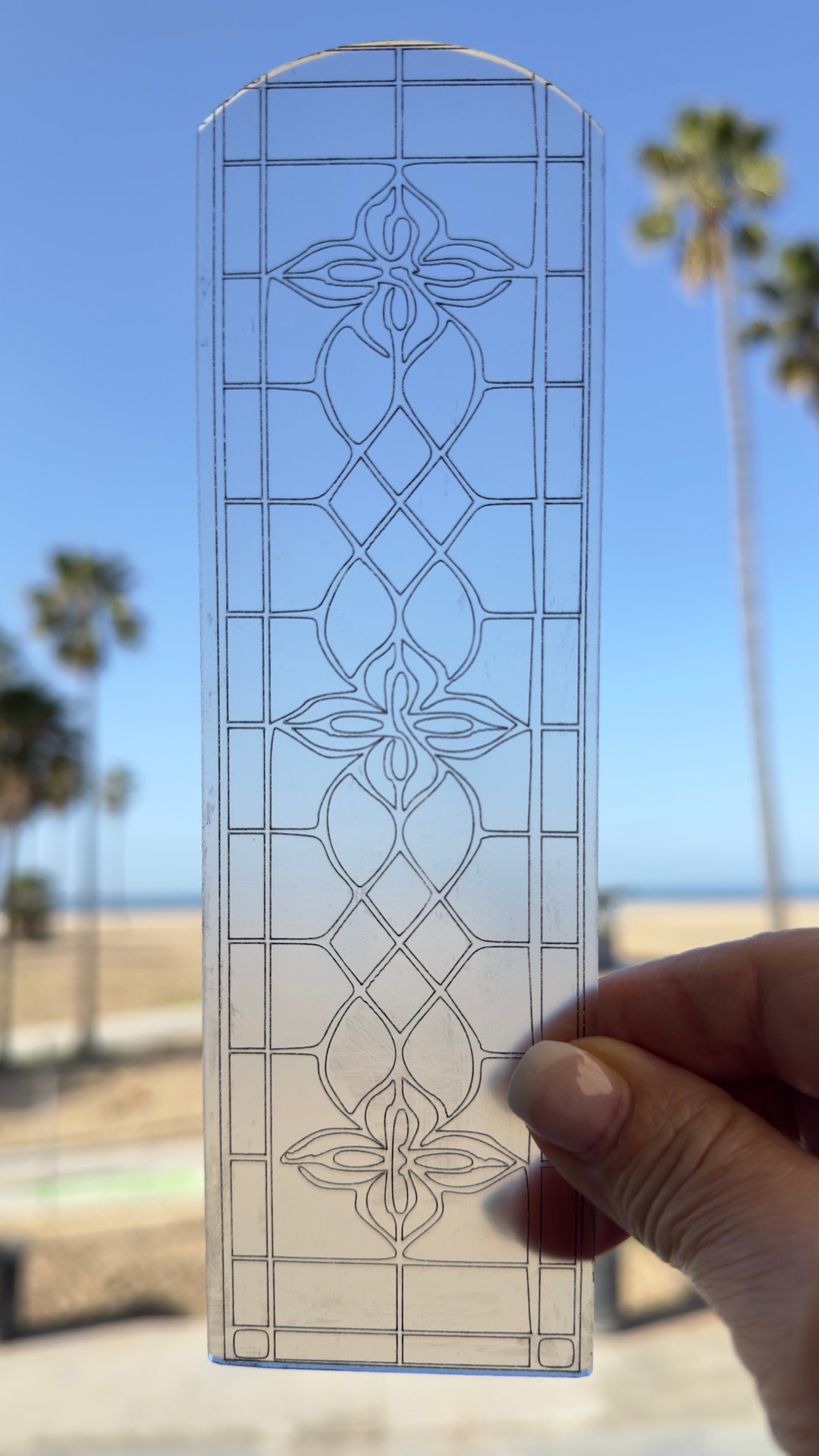 Miniature Stained Glass Look Acrylic Obscure Suncatcher Window - Etsy