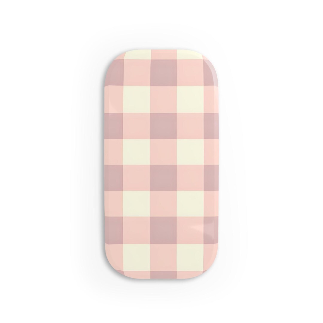 Mauve Plaid Phone Grip: Universal Phone Holder & Kickstand - Etsy