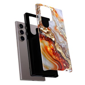 Amber Precious Stone Opal and Gold Phone Case Tough Phone Casing iPhone ...