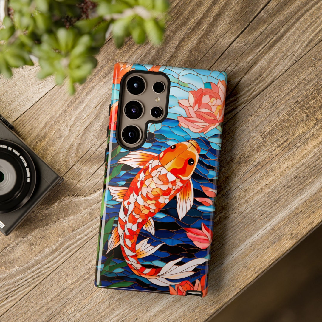 Colorful Koi Fish Tough Phone Casing, iPhone Casing, Samsung Casing ...