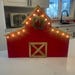 Decorative Barns With Lights/barn Art/christmas Decor/farm Art/rustic ...