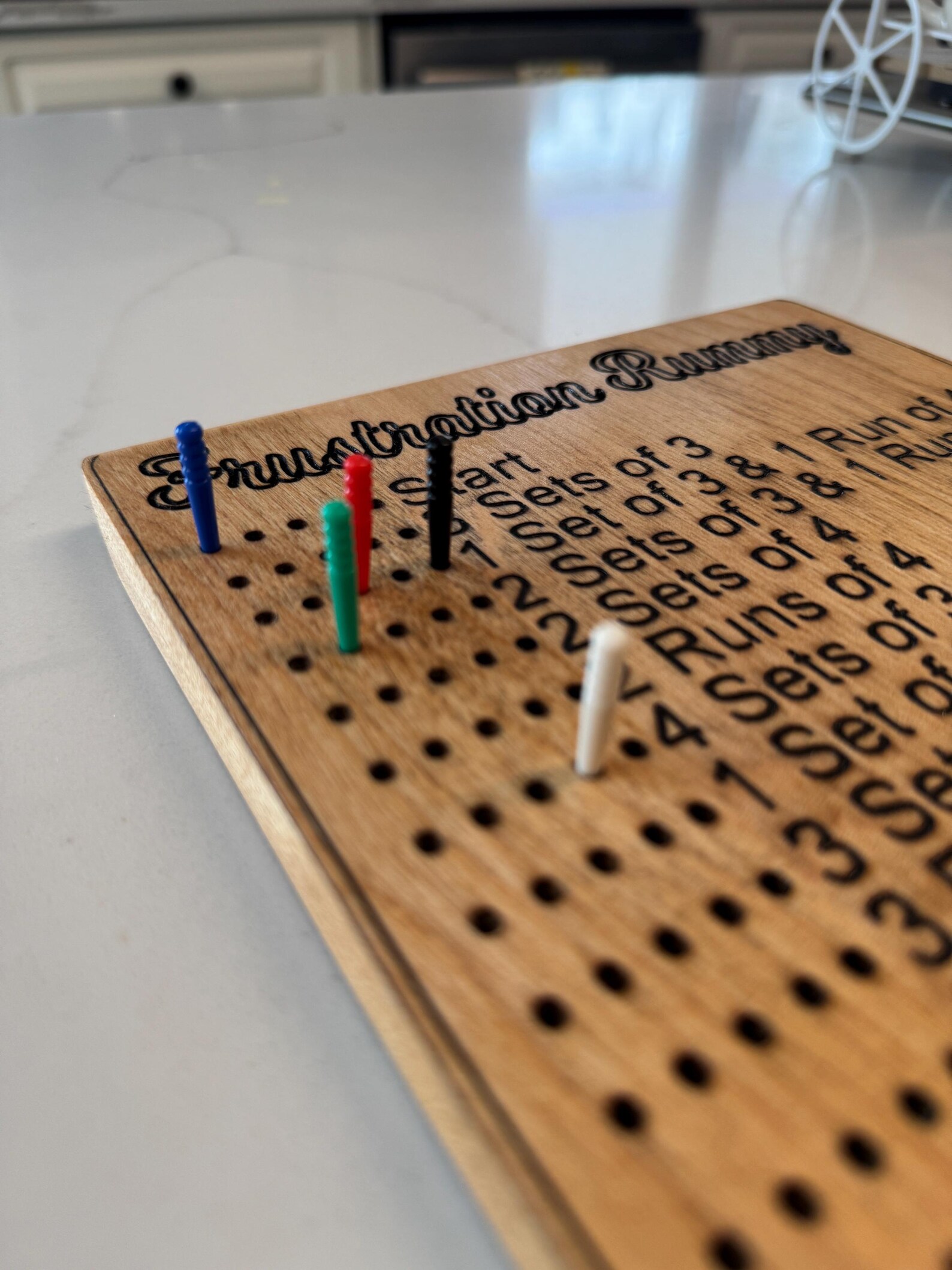 Frustration Rummy Wood Board Game - Etsy