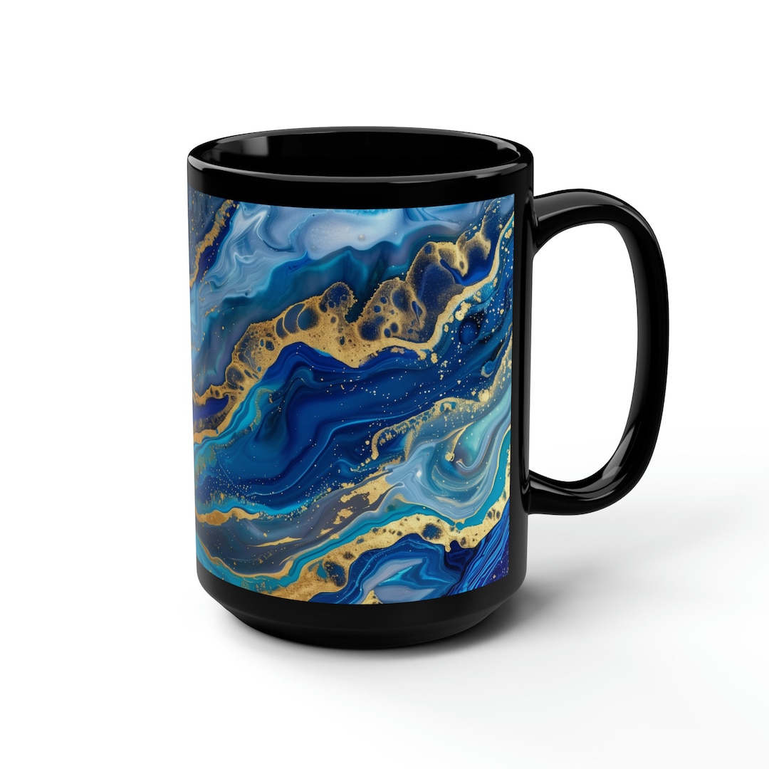 Abstract Art Coffee Mug | Ceramic Tea Mug | 15oz Coffee Cup - Etsy