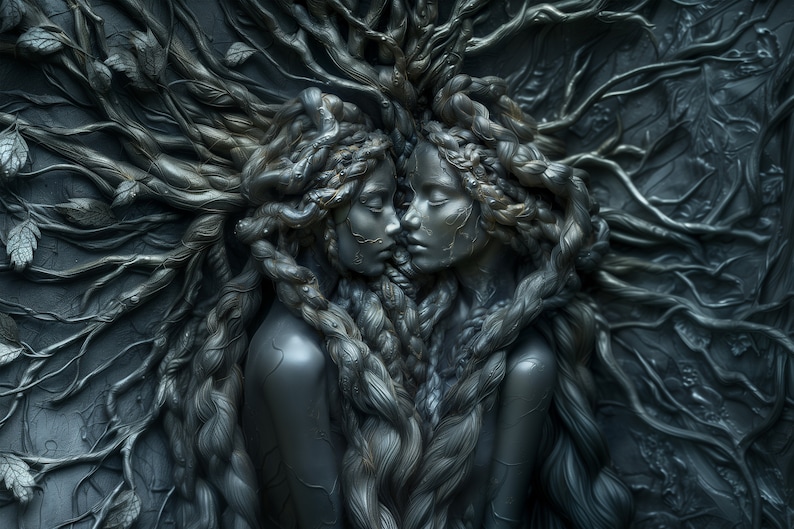 Gaia Art Goddess of Earth Mother Nature Printable Art Twins Photo Print ...