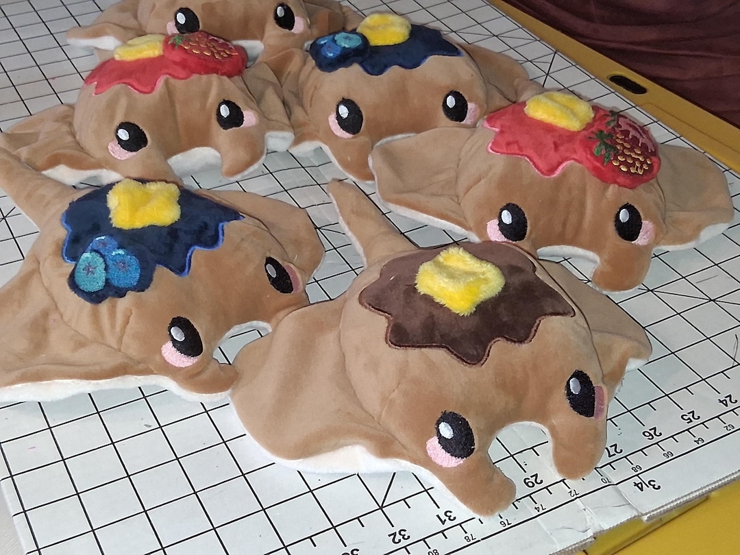 Manta Ray Plush: Sea Pancake Stuffed Animal With Syrup Topping - Etsy