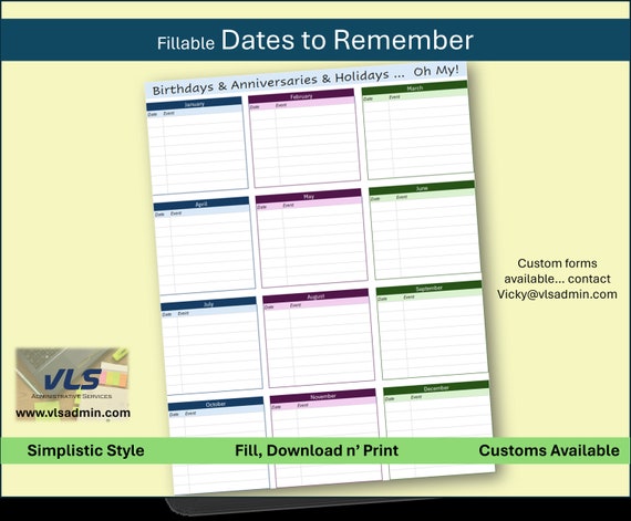 Plantilla De Fechas Para Recordar Plantillas Gratuitas De Calendario
