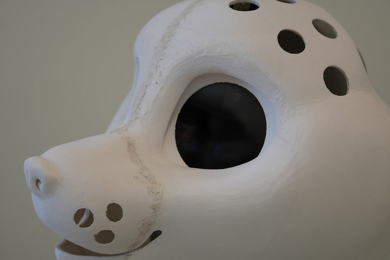 3D Printed Fursuit Head Base: K9 Western Kemono Style - Etsy Canada