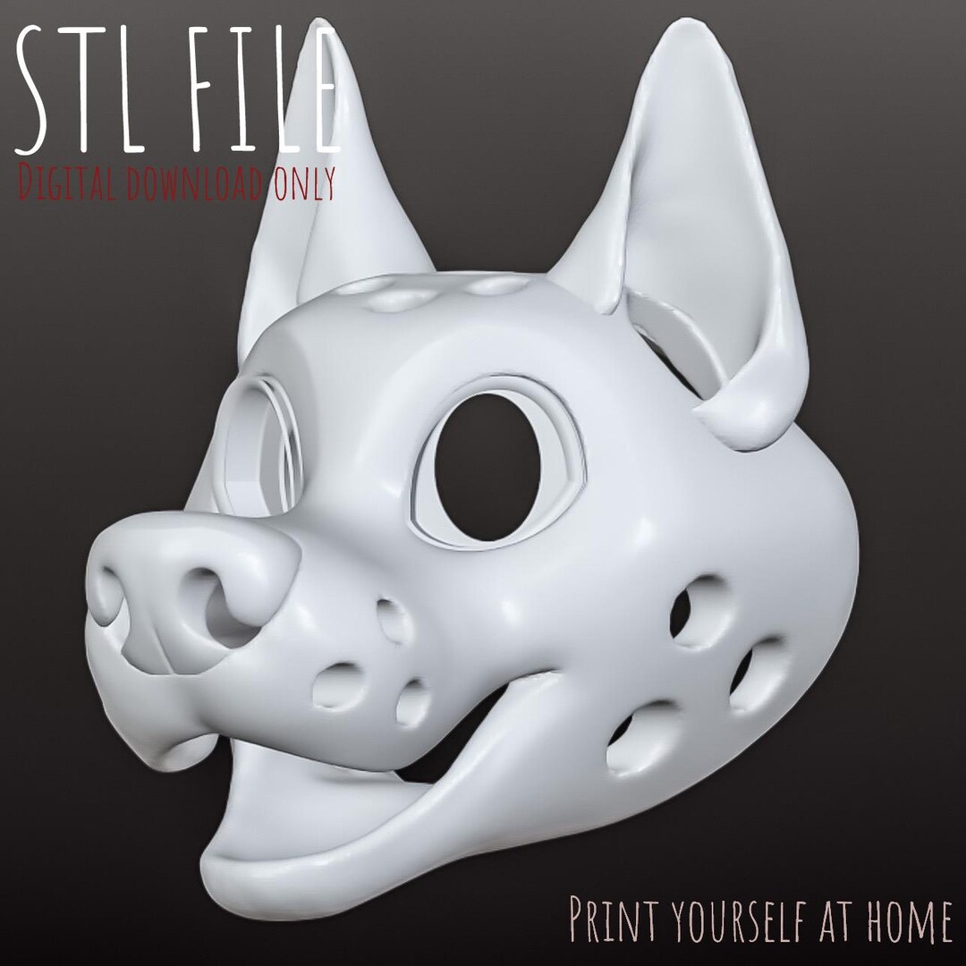 Toony Domestic Dog Fursuit Headbase STL FILE ONLY - Etsy UK