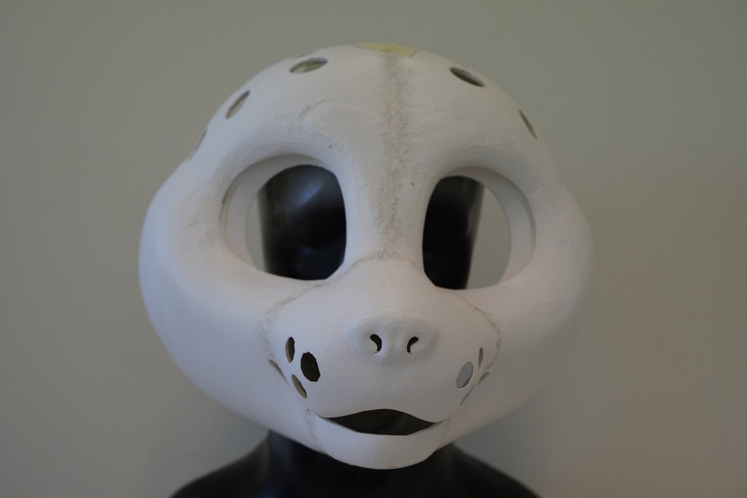 3D Printed Fursuit Head Base: K9 Western Style Kemono, Cute, Adorable ...