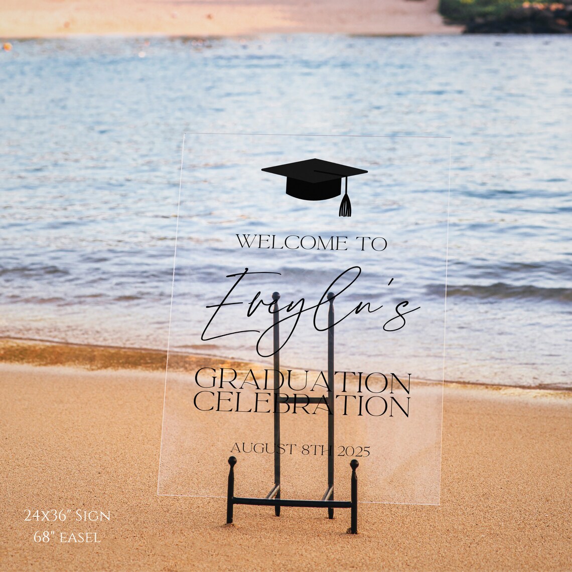 Custom Graduation Party Sign, Graduation Acrylic Welcome Sign ...
