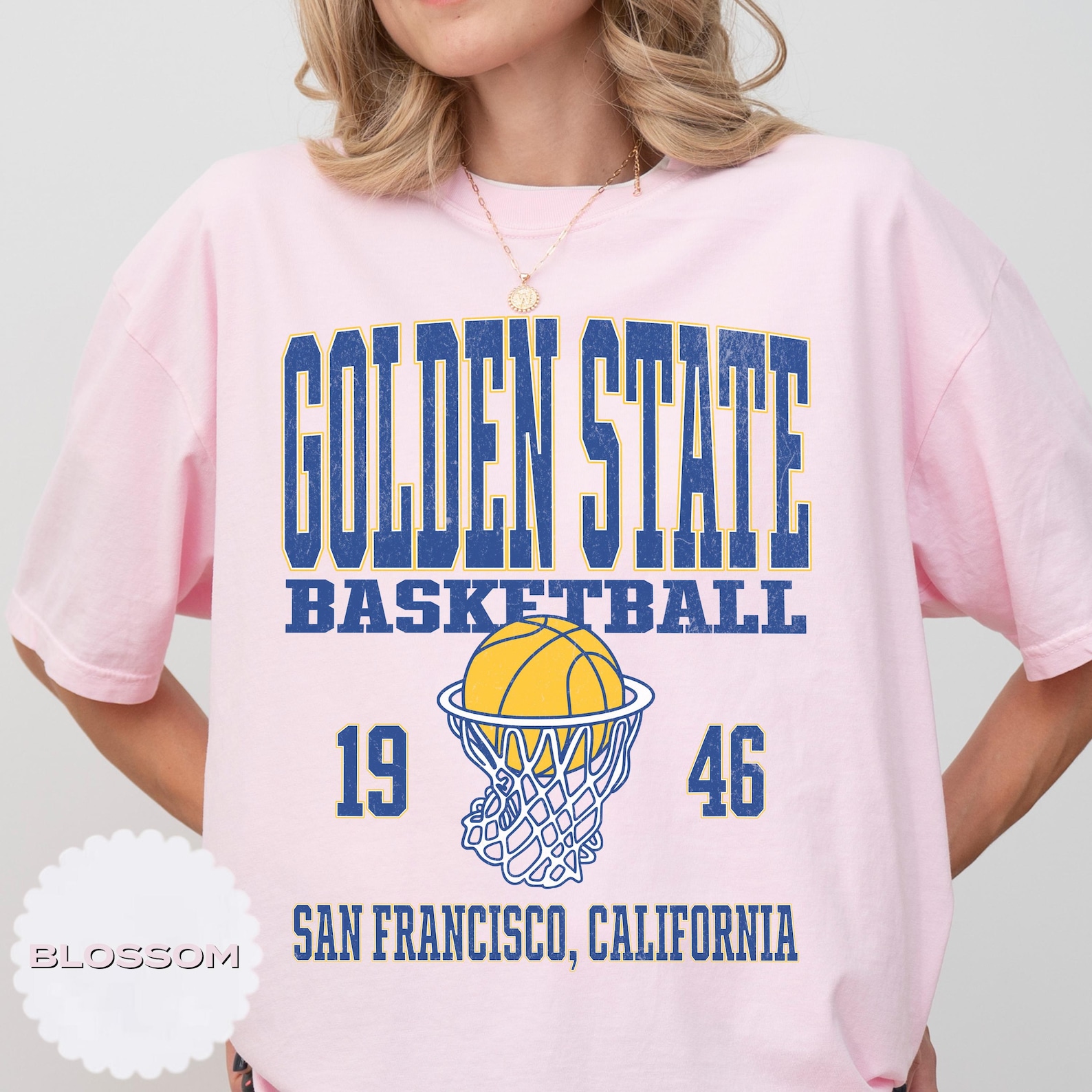 Camiseta de baloncesto de Golden State con colores vintage y cómodos ...