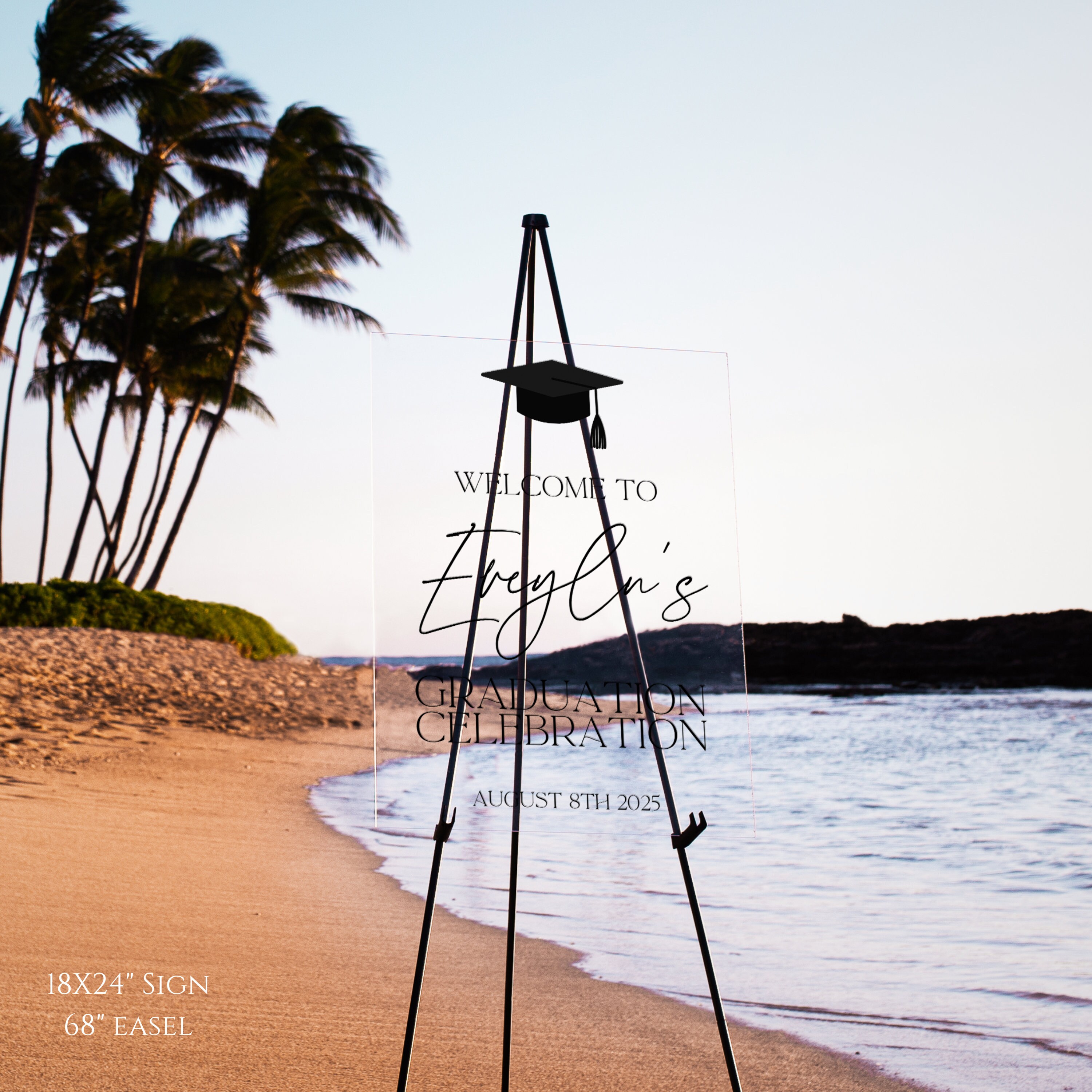 Custom Graduation Party Sign, Graduation Acrylic Welcome Sign ...