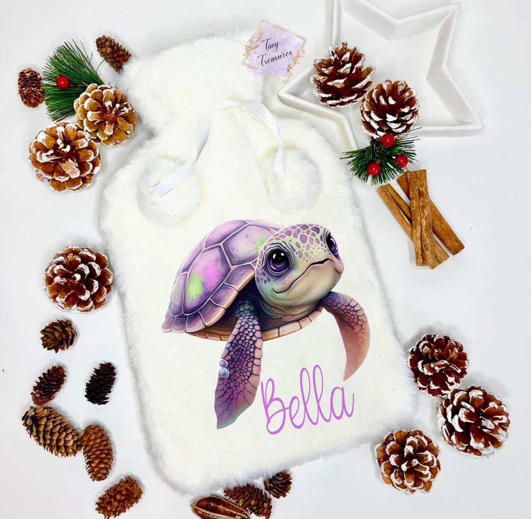 Personalised Turtle Hot Water Bottle/ Gifts for Her / Turtle / Stocking ...