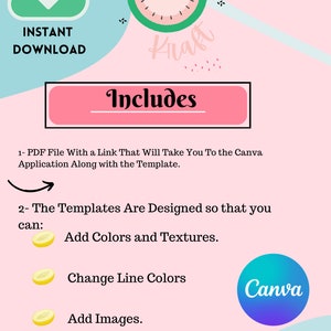 Lunch Box Template Editable in Canva - Etsy
