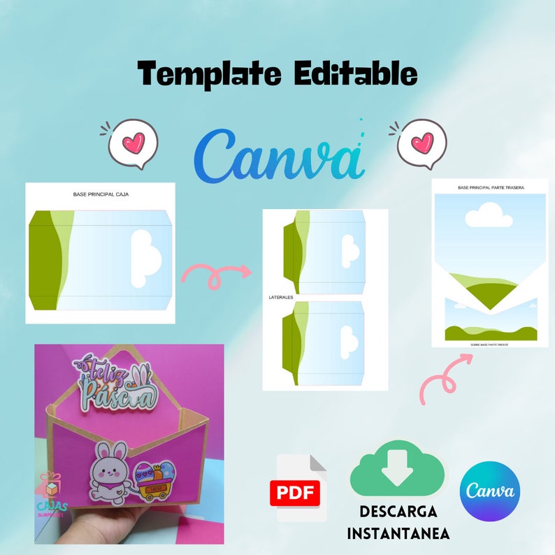 Triangular Tray Template - Etsy